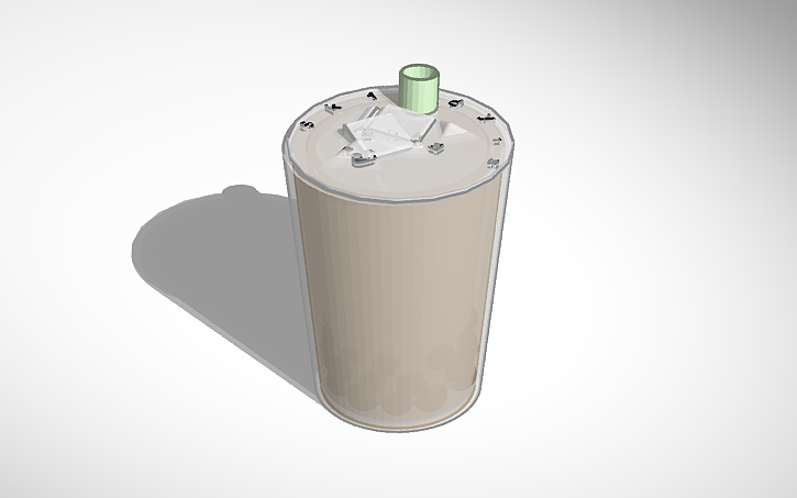 3D design Milk Tea W/ Boba - Tinkercad