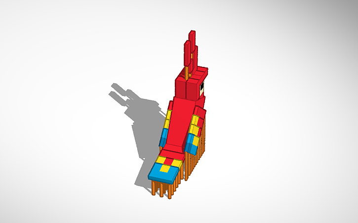 3D design Minecraft Bird (finished) - Tinkercad