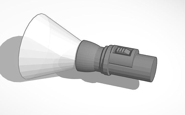 3D design flashlight - Tinkercad