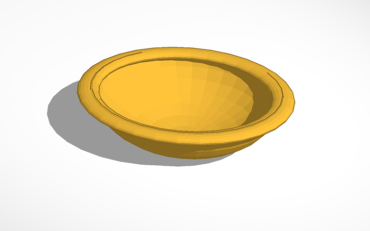 3D design dish - Tinkercad
