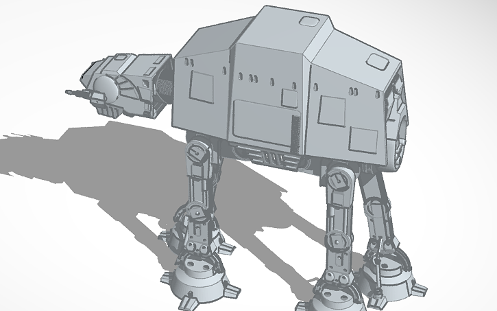 3D design Star Wars AT-AT - Tinkercad