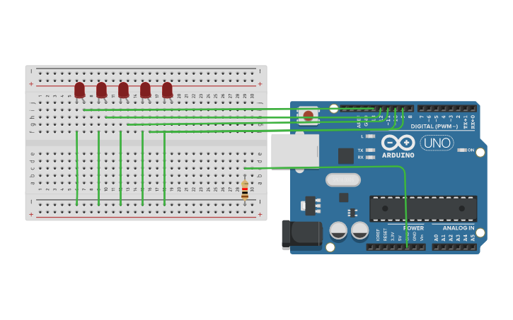 Circuit Design Blinking Leds Tinkercad