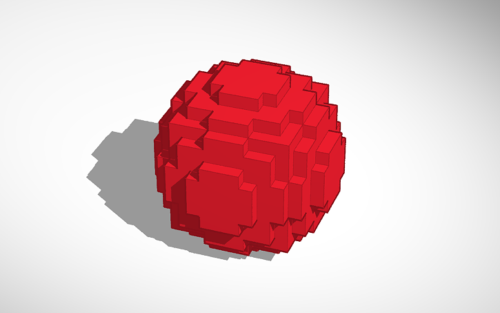 3D design Pixel Ball | Tinkercad