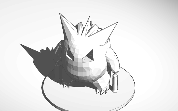 3D design 094 Gengar - Tinkercad