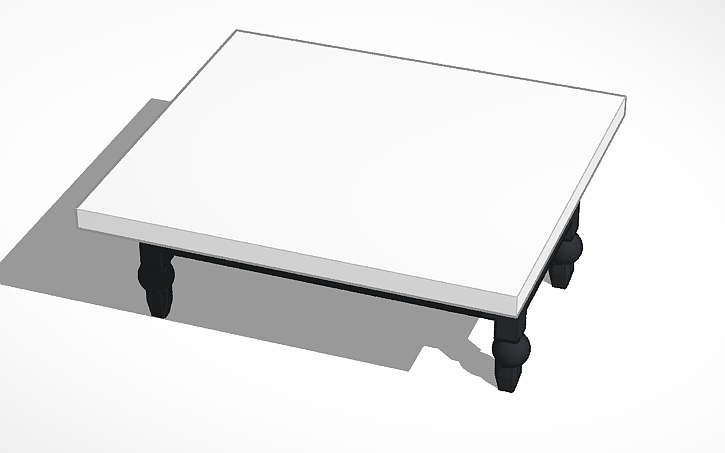3D design Modern Table | Tinkercad