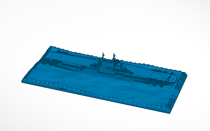 3D design USS Lexington - Tinkercad