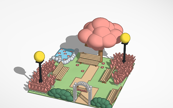 3D design Blossom Park!! - Tinkercad