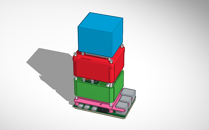 3D design Assembled Case Demo - Tinkercad