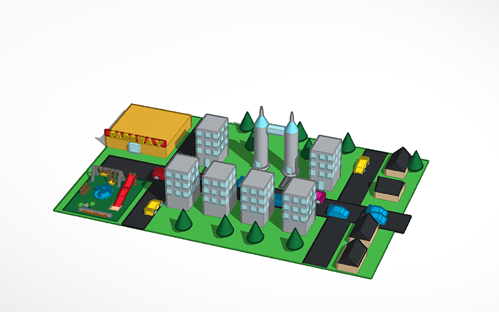 3D design Copy of city - Tinkercad