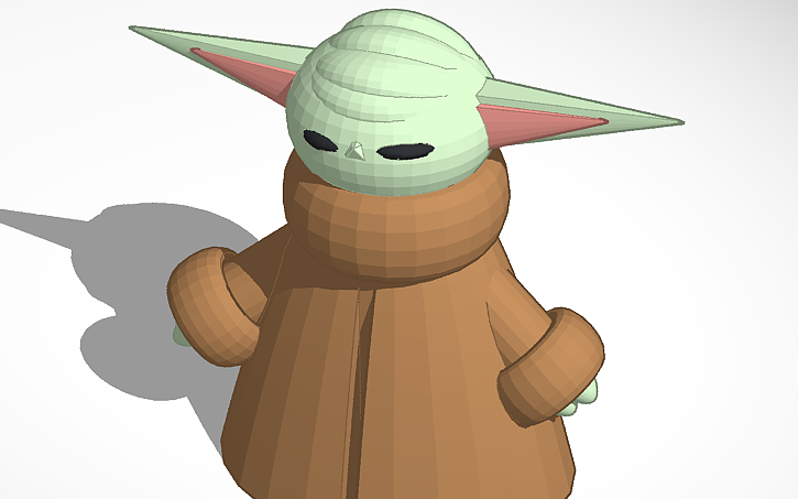 3D design Baby Yoda - Tinkercad