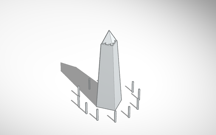 3D design washington monument - Tinkercad
