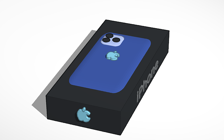3D design iPhone 15 Pro Max Box - Tinkercad