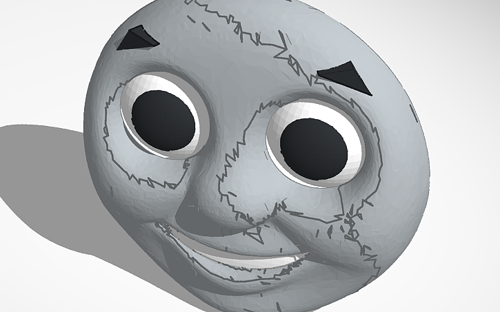 3D design my thomas face - Tinkercad