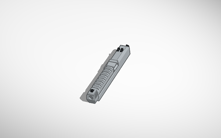 3D design desert eagle slide - Tinkercad