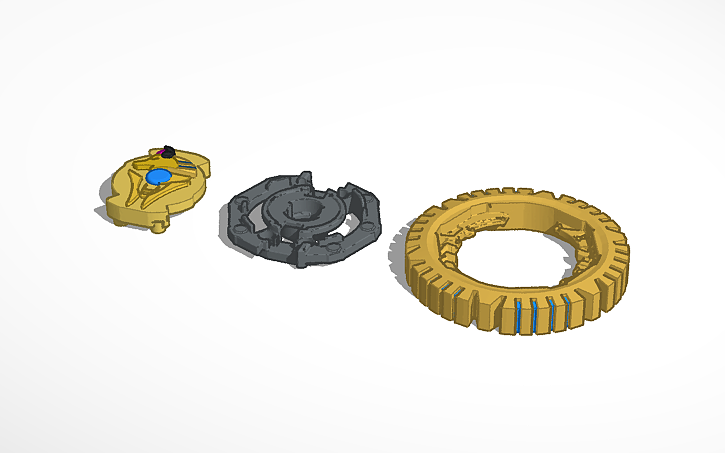 3D design Prism Anubis Beyblade Burst DB (redesign) - Tinkercad
