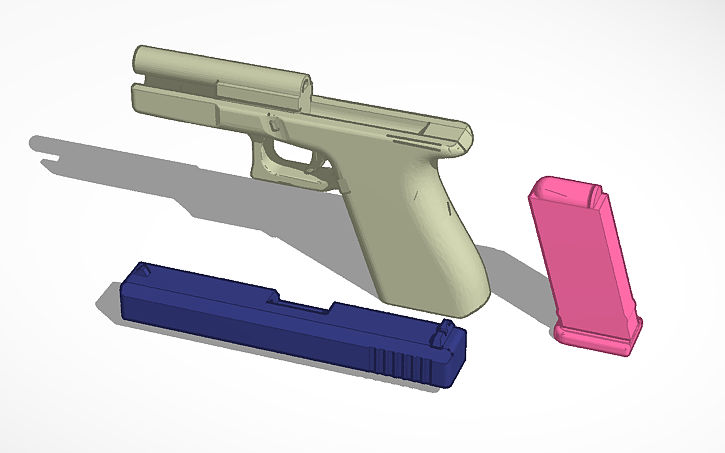 3D design Mini Glock2 - Tinkercad