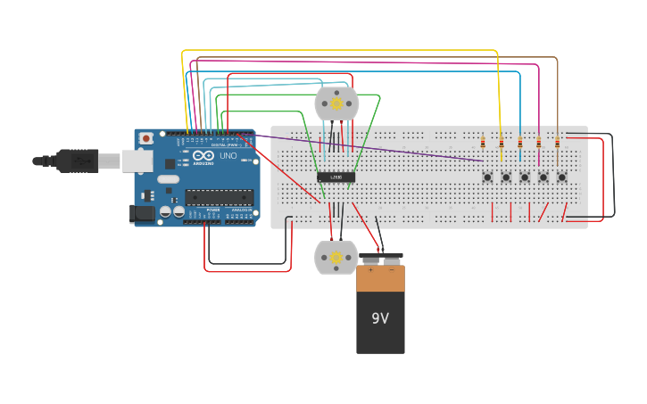 Circuit design Electronics PS-1 - Tinkercad