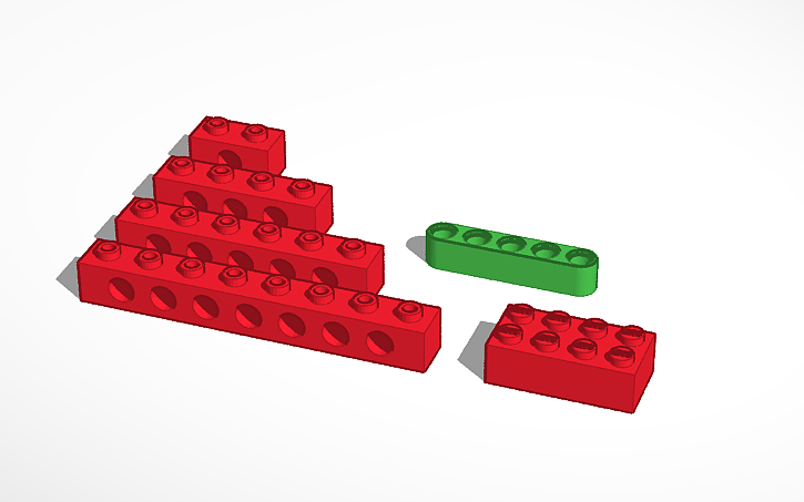 3D design Lego Pieces - Tinkercad