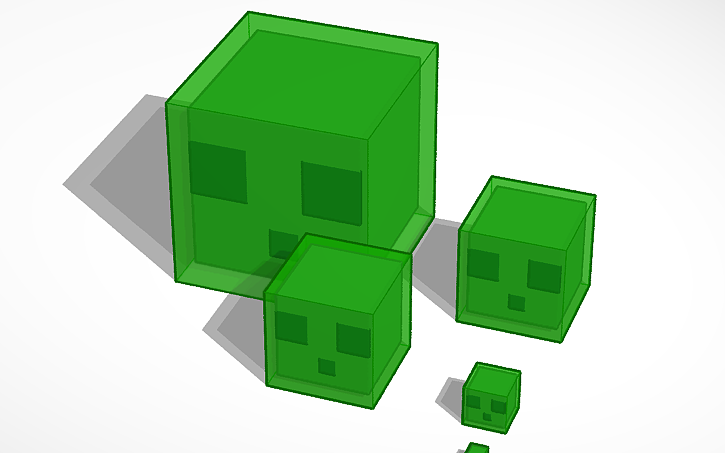 3D design Minecraft Slime | Tinkercad