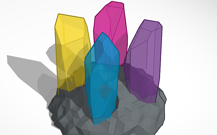3D design Copy of crystal puzzle tutorial - Tinkercad