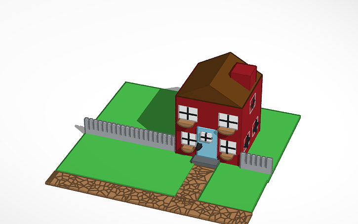 3D design normal house - Tinkercad