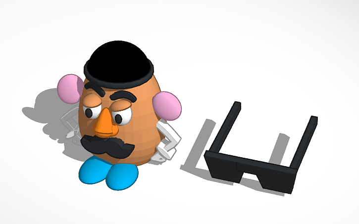 3D design Toy story angry mr.potato - Tinkercad