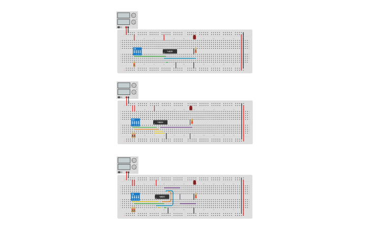 Circuit design Universality of the NOR Gate - Tinkercad