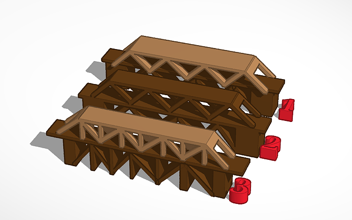 3D design 3 bridge designs | Tinkercad