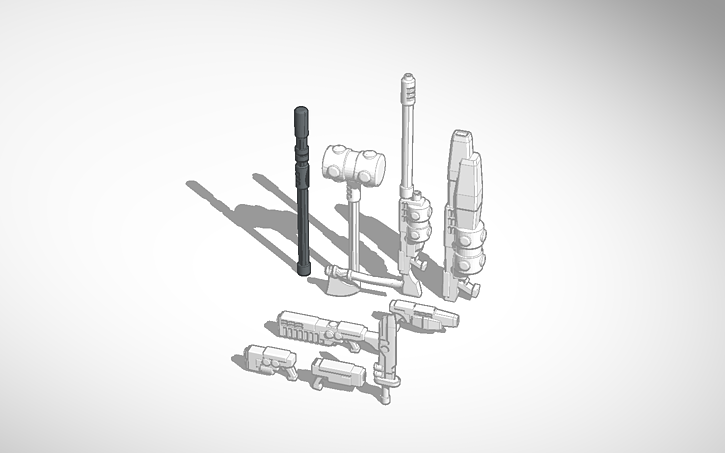 3D design Weapons Pack #1 | Tinkercad