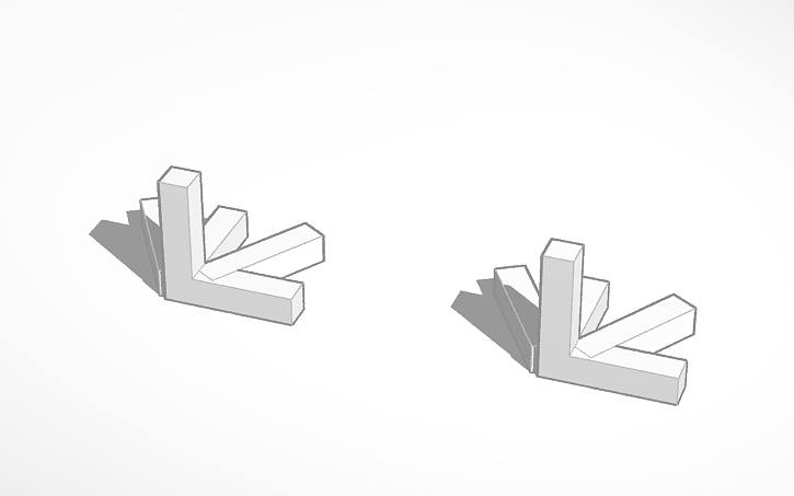 3D design Copy of Bridge Truss Connectors | Tinkercad