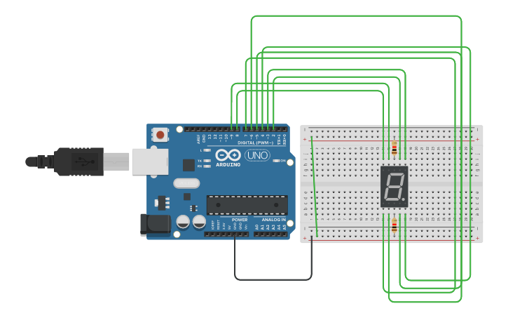Circuit design contador arduino - Tinkercad