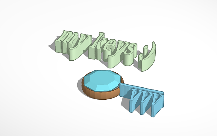 3D design my keys :) - Tinkercad