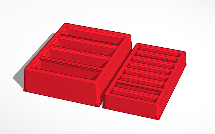 3D design HDD stand - 3.5" and 2.5" - Tinkercad