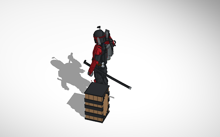 3D design Boba Fett Tanjiro Kamado themed - Tinkercad