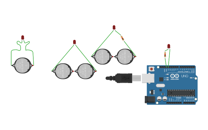 Circuit design 2 practica led - Tinkercad