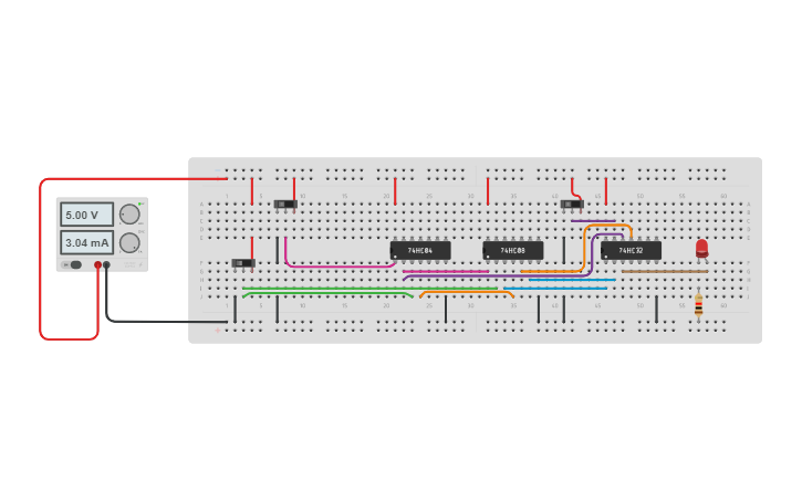 Circuit design BASIC GATES | Tinkercad