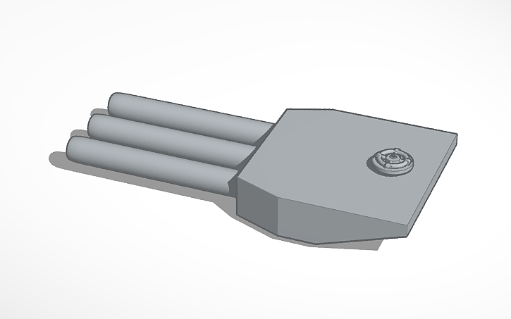 3D design Battleship Gun Turret - Tinkercad