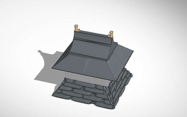 3D design Japanese castle 2 | Tinkercad