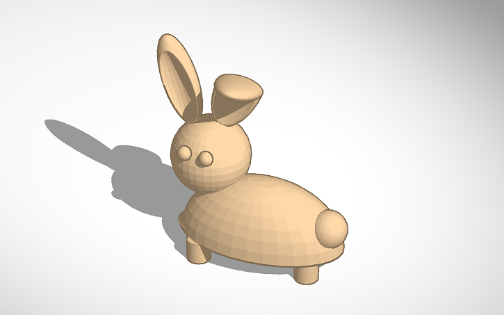 3D design Bunny - Tinkercad