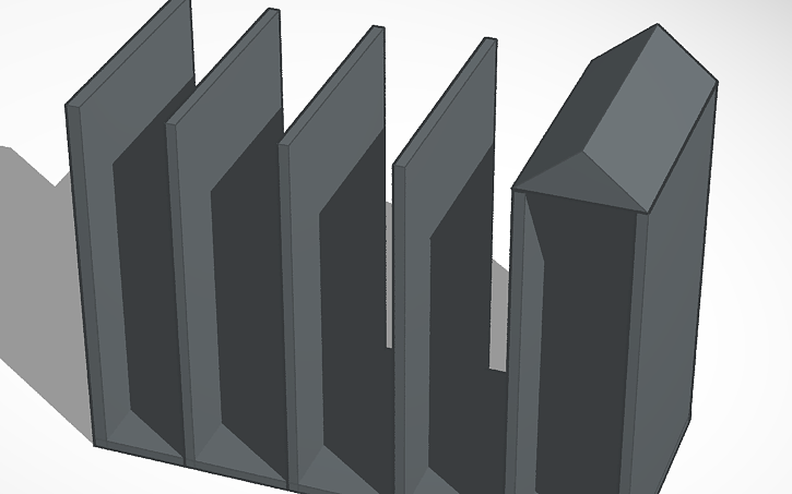 3D design paper organizer - Tinkercad