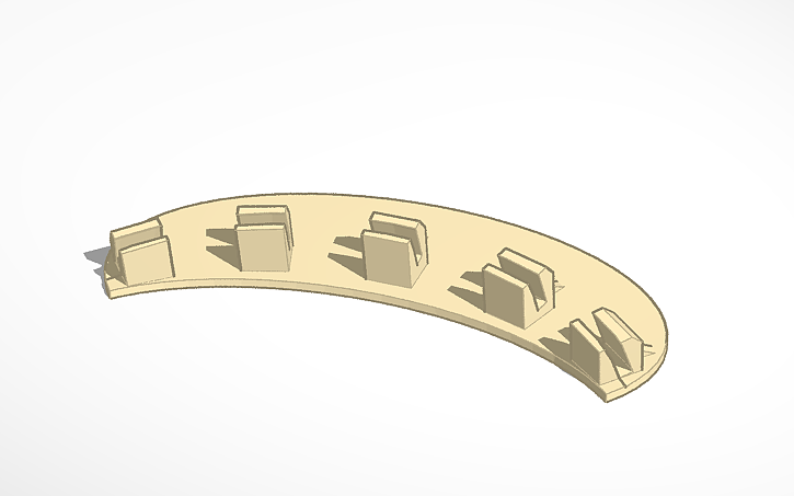 3D design sink lip - Tinkercad