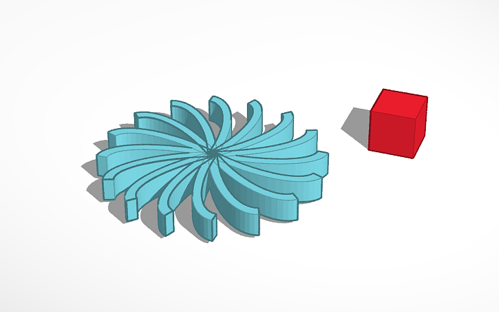 3D design Fan Blade - Tinkercad