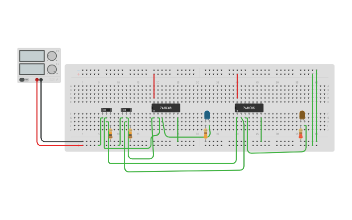 Circuit design voting system - Tinkercad