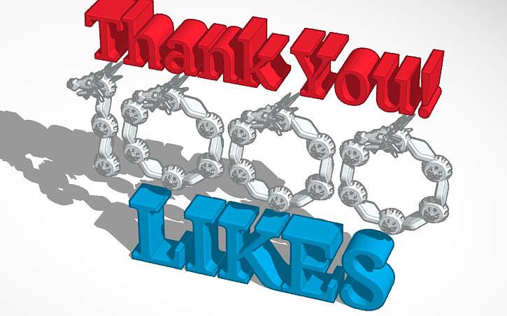 3D design The Tinker Dragon has risen - 1000 likes THANK YOU - Tinkercad