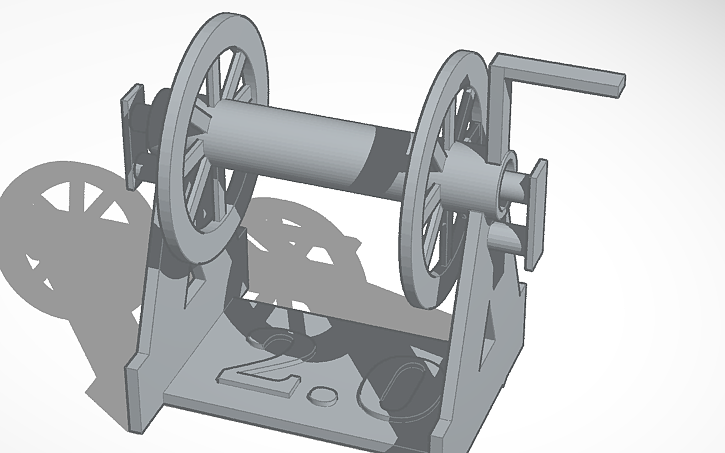 3D design Copy of Guitar Winder 2.0 - Tinkercad