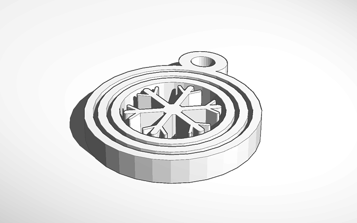 3D design Large Snowflake Ornament | Tinkercad