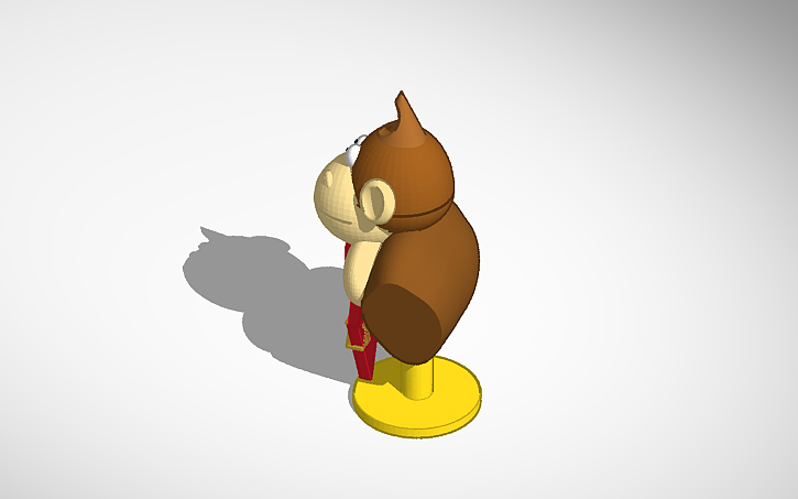 3D design super mario donkey kong figure - Tinkercad