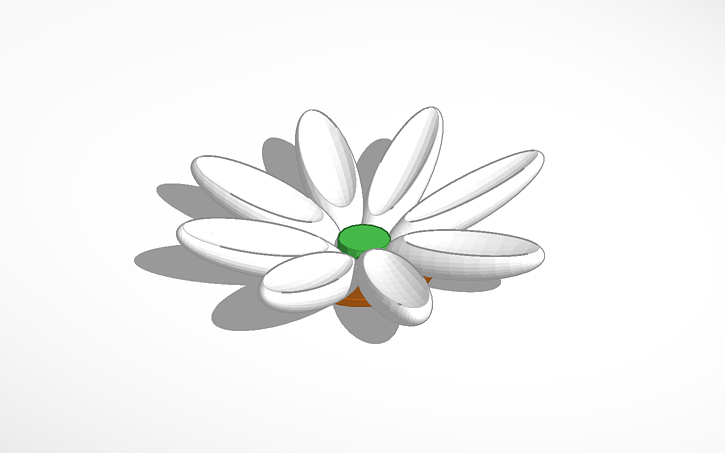 3D design Daisy Flower - Tinkercad