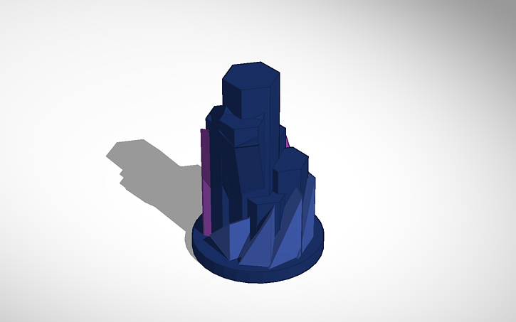 3D design Wizard tower - Tinkercad