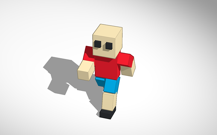 3D design Character (running) - Tinkercad